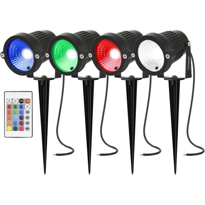 Spot Led Extérieur Avec Piquet Rgb, Spot Projecteur Led Jardin ...