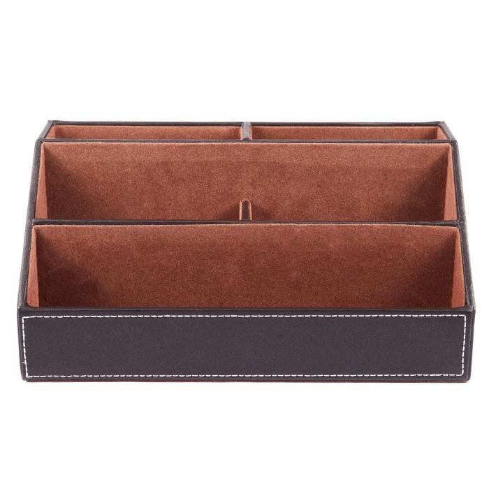 Boite de Rangement de Multi-fonction de Structure en bois et en cuir de ...