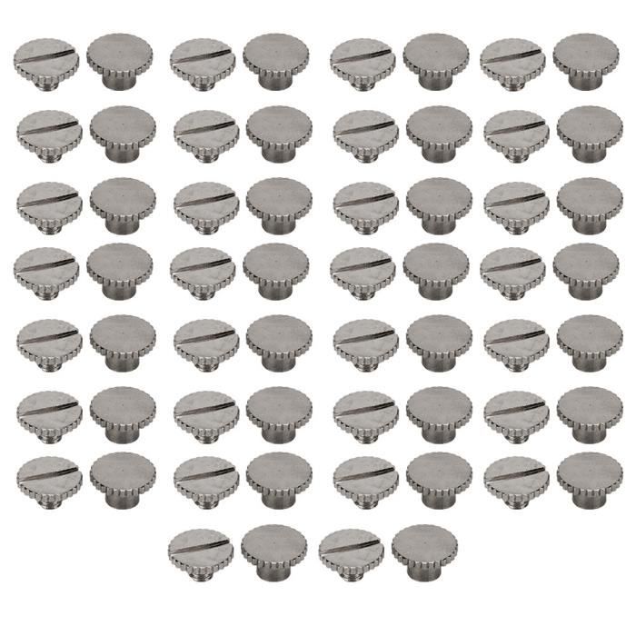 Tbest Rivets de livre 30 Set Book Rivets Knurling Plat Laiton Cuir ...
