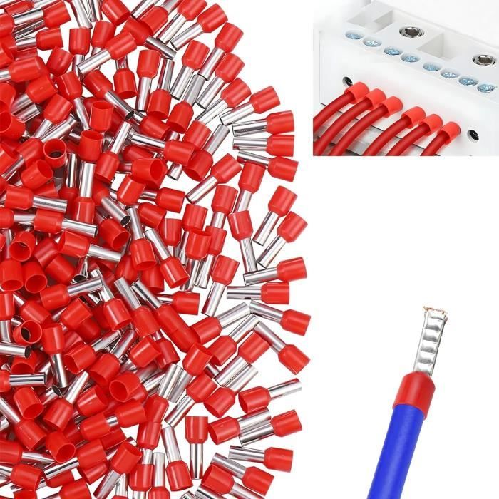 Cosses Electriques A Sertir,Embout De Cablage,10Mm² 18Mm 150 Pcs ...