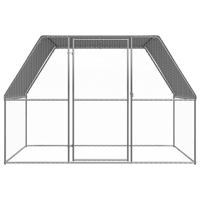 VidaXL Poulailler d'extérieur 3x2x2 m Acier galvanisé - Cdiscount