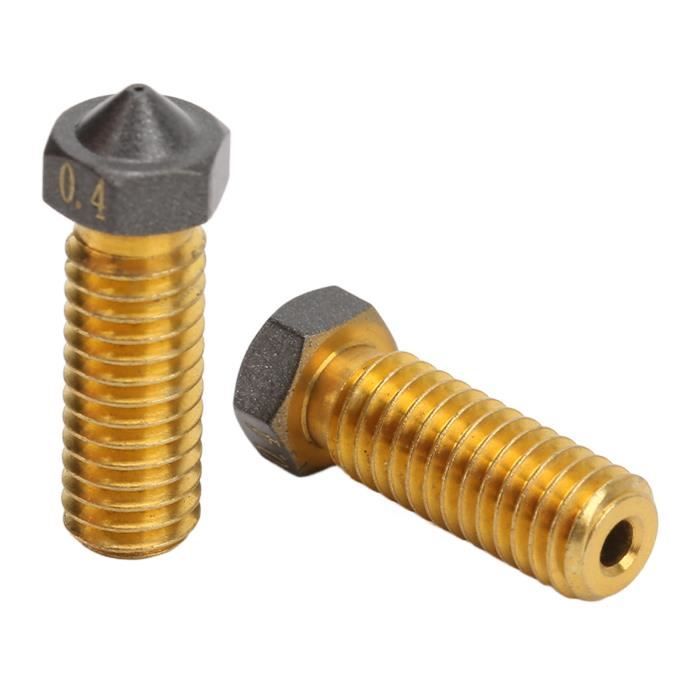 Buse Hotend - VVIKIZY - 0.4mm - Laiton avec revêtement PTFE ...