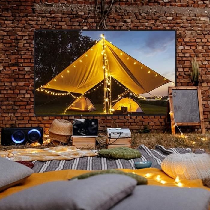 Écrans De Projection De 100 Pouces, Écran De Projection Hd Pliable 16:9, Écran De Projection ...