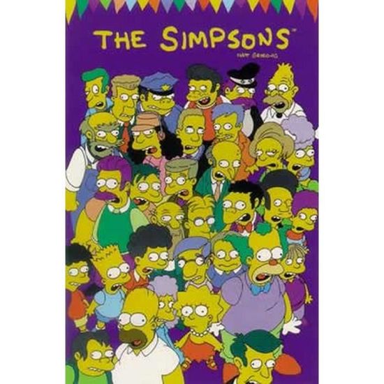 The Simpsons - All Caracters - 68x98cm - AFFICHE - POSTER - Cdiscount ...