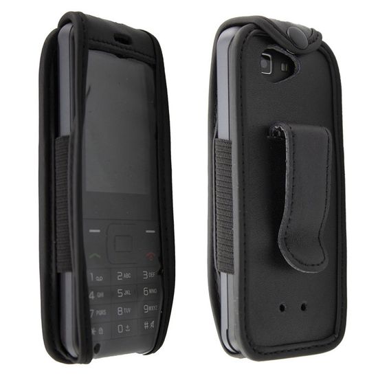 Sac Cuir avec Clip Ceinture pour Orange Hapi 11 noir Housse de ...