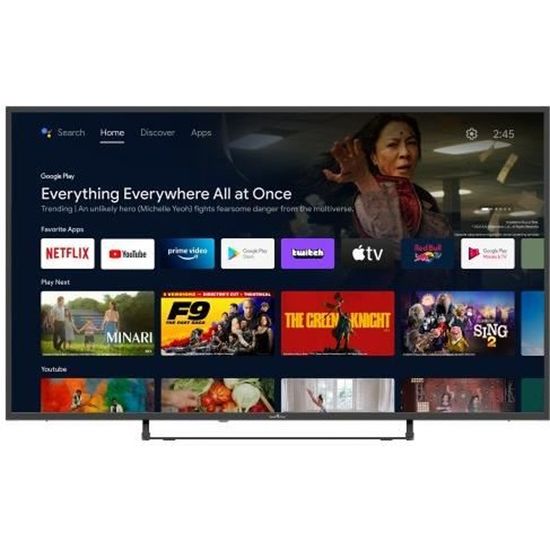 Smart Tech TV LED 4K UHD ANDROID TV 50' (127cm) 50UA20T3, HDR 10, Wi-Fi ...