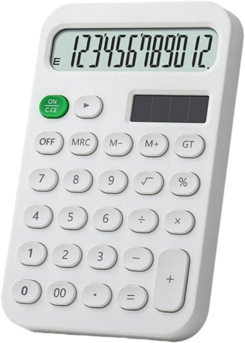 Mini Calculatrice Compacte cran Lcd 12 Chiffres Alimente Par Piles ...