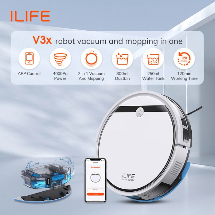 Robot aspirateur et vadrouille Chlorer V3X, V3s Pro mis à niveau ...
