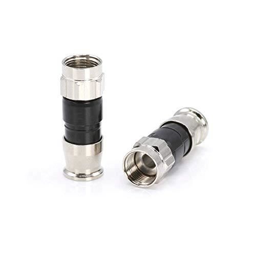 THE CIMPLE CO - Coaxial Cable Compression Fitting | 50 Pack | Connector ...