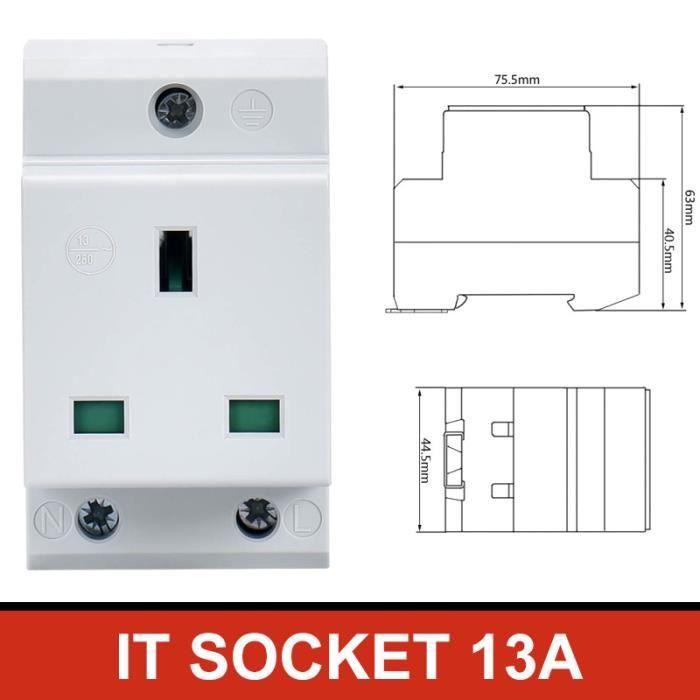 Prise de rail DIN modulaire standard,boîtier de distribution ...