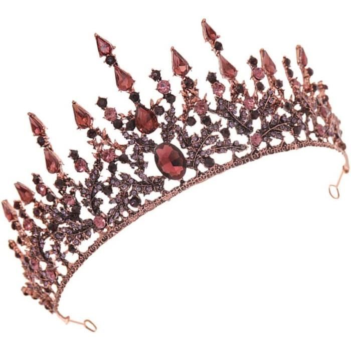 Baroque Queen Crown Anniversaire Tiara Strass Crystal Crystal Princesse ...