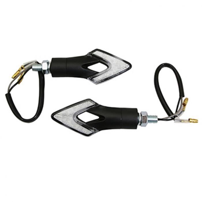 PHARES CLIGNOTANT MOTO A LEDS AVOC IWA TRANSPARENT-NOIR MAT 7 LEDS ...