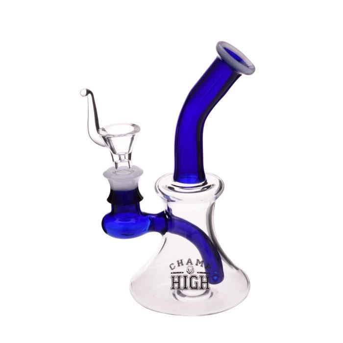 Pipe - Bong en verre - 16cm Bleu - Cdiscount Au quotidien