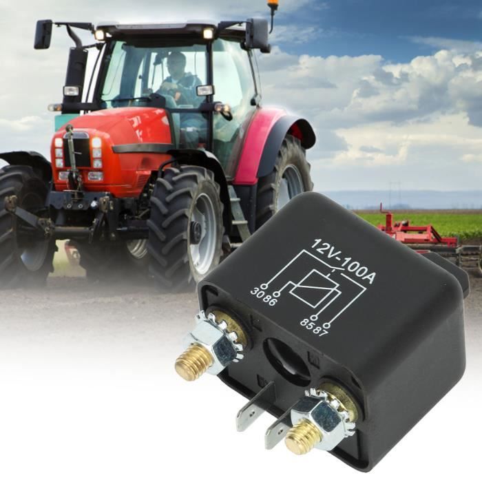 EJ.life Relais de démarrage Solénoïde de Relais de Démarreur 12V 100A ...