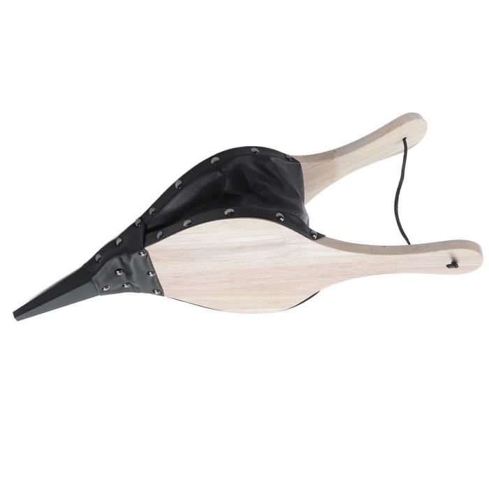 Fafeicy Soufflet de cheminée en bois massif durable en cuir résistant à ...