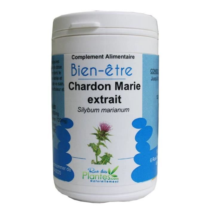 Chardon-marie extrait 120 gélules - Cdiscount Santé - Mieux vivre