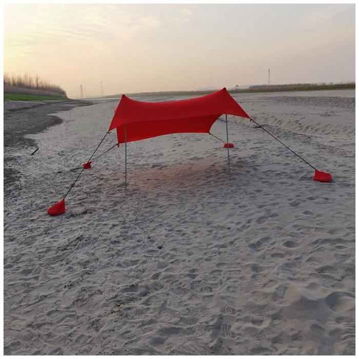 Voile d'Ombrage Avec Sacs de Sable Ancres - HONGBI - 300*300*200cm ...