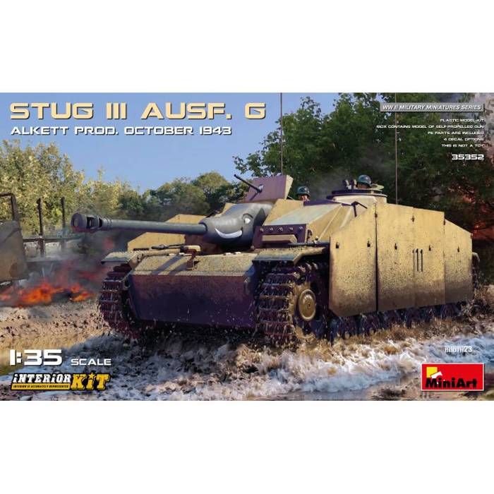 MiniArt - Maquette Char Stug Iii Ausf. G Alkett Prod. October 1943 Interior Kit |miniart|35352 ...