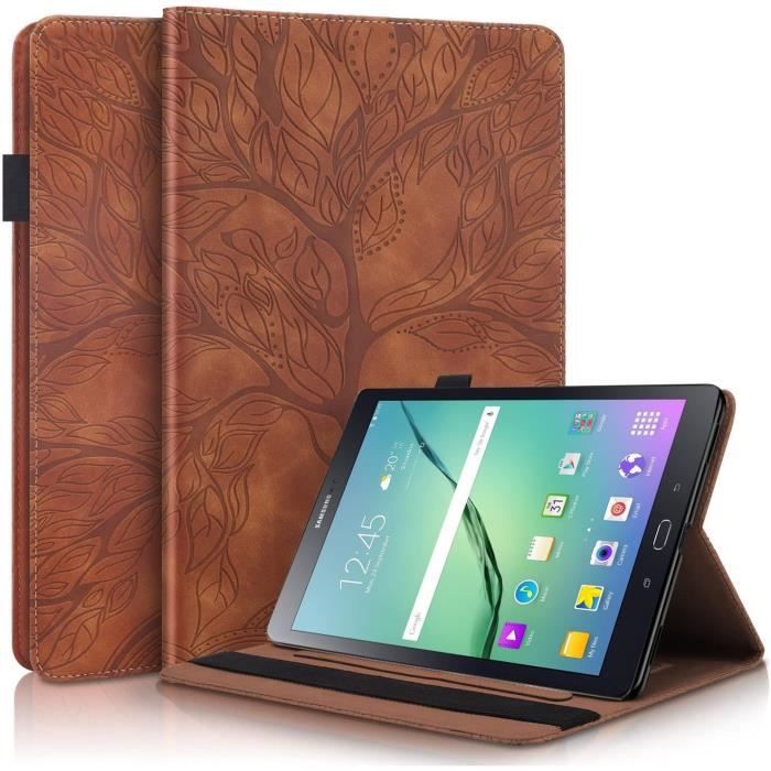 Coque Samsung Galaxy Tab S2 9,7 Pouces (Sm-T810-T815-T815-T819) Pu Cuir ...