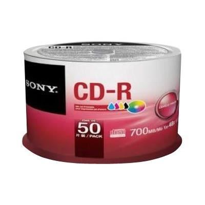Sony CD-R 48x, 50 pack (50CDQ80PP) - Cdiscount Informatique