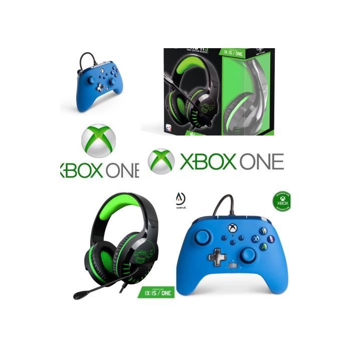 Pack Manette XBOX ONE-S-X-PC BLEU EDITION SPECIALE+ Casque Gamer PRO H3 ...