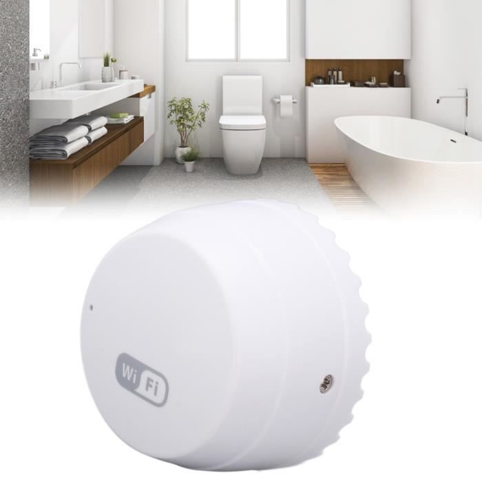 YOSOO Détecteur d'eau Alarme de Débordement, Intelligent White APP Rappel WIFI Détecteur de ...