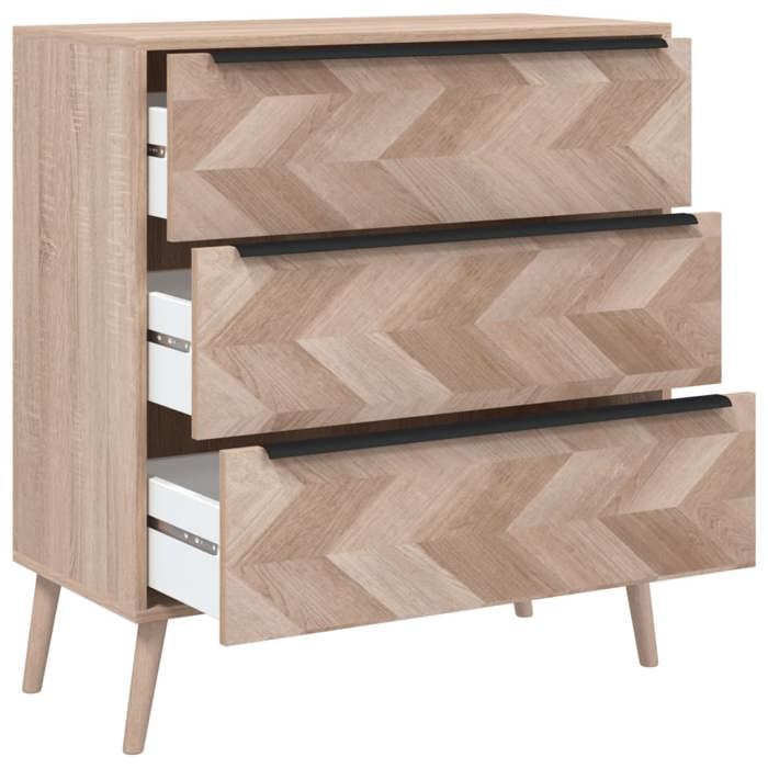 (10408)Moderne Finori Commode Lusk 03A chêne sonoma 80x38,5x87 cm ,poid ...