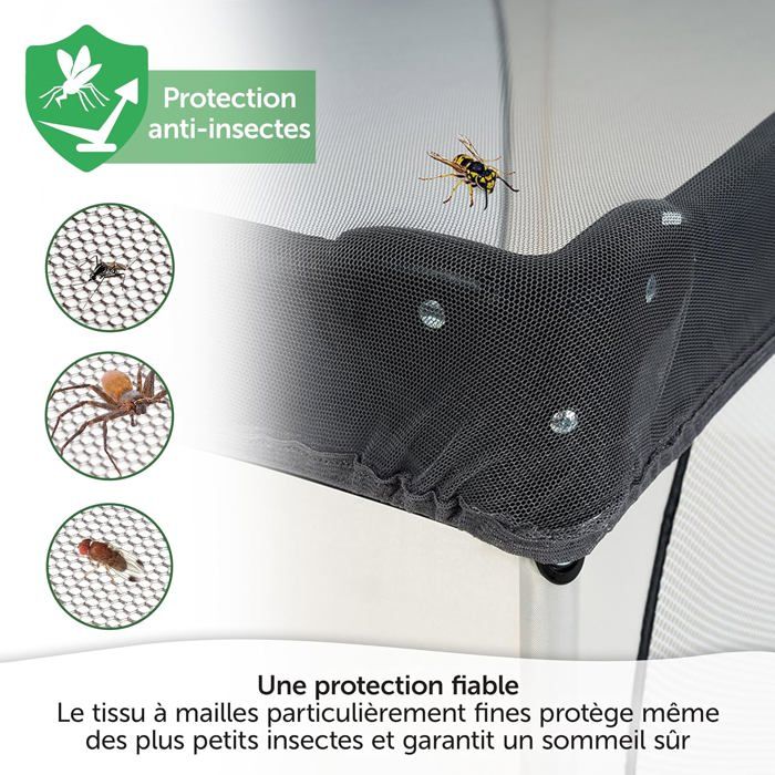 Moustiquaire Lit Bébé, Filet Anti-Moustique Pour Lit Parapluie, Cododo ...