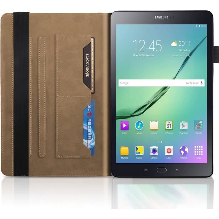 Coque Samsung Galaxy Tab S2 9,7 Pouces (Sm-T810-T815-T815-T819) Pu Cuir Cover Tablette Housse De ...