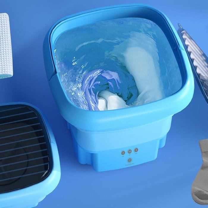 Mini-Machine À Laver - Mini Laveuse Pliable Avec Panier De Vidange ...