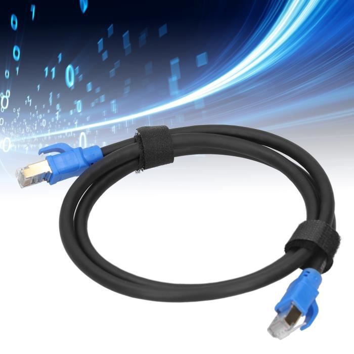 Câble Ethernet Cat8 40Gbps 2000Mhz Câbles LAN de conducteur RJ45 ...