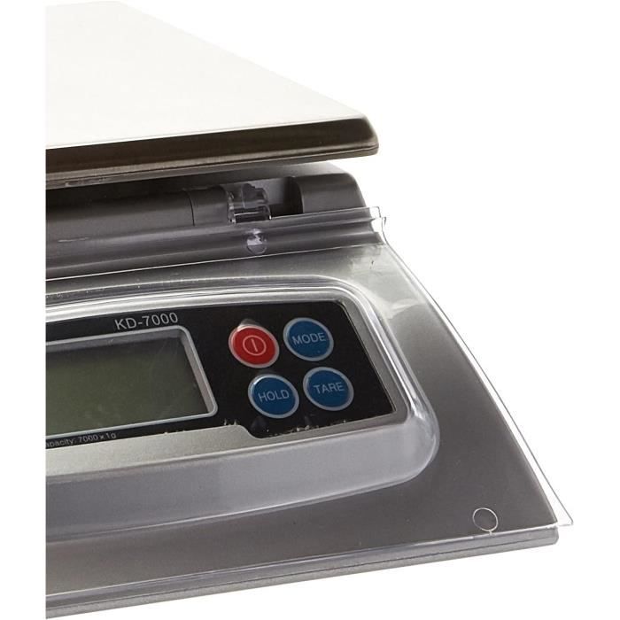 My Weigh Balance de Cuisine 7Kg 1g, INOX, Silber, 17,5x17,5x14 cm206 ...