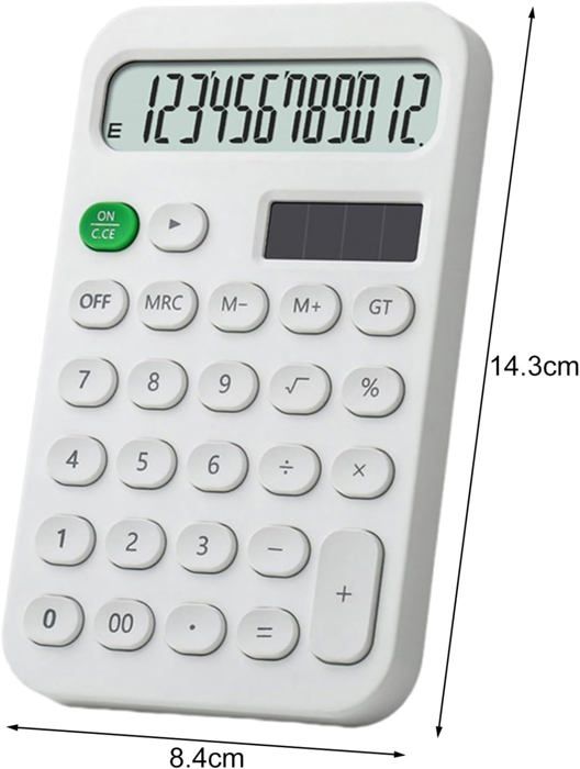 Mini Calculatrice Compacte cran Lcd 12 Chiffres Alimente Par Piles Calculatrice Portable Pour La ...