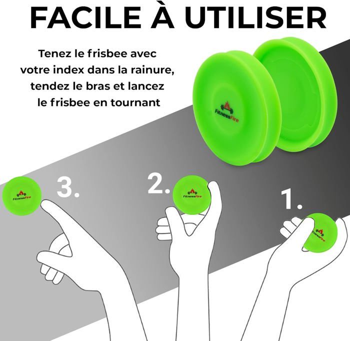 Set de 3 Mini frisbees - Le Petit Disque de Frisbee Vole à Plus de 60 ...