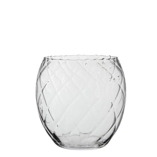 EDELMAN Yasmin Vase verre transparent - Verre - H24 x D24 cm ...