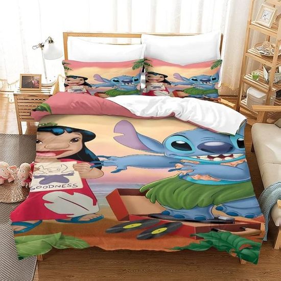 ZHMAO Parure de lit Lilo et Stitch, Anime, Affiche de Film, Housse de ...