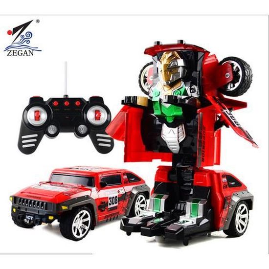 Lidodo@ Jouets Transformateurs Bumblebee enfants déformation automatique voiture télécommandée ...