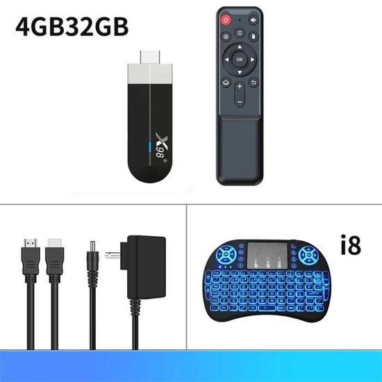 Box multimedia,Mini Fire TV Stick Android 11 TV Box,Dongle TV,Récepteur TV,4G,32G,AV1,Amlogic ...