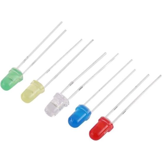 500Pcs 3Mm Diode Ampoule Led Diode Electroluminescente Composants ...