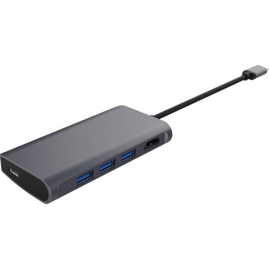 Hub Vidéo 5-Port Usb-C Avec Hdmi, Usb 3.0 Et Usb-C - Gris Sidéral[P5680 ...