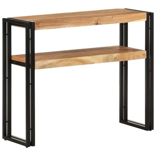 Table console - VIDAXL - Bois d'acacia massif - 90x30x75 cm ...