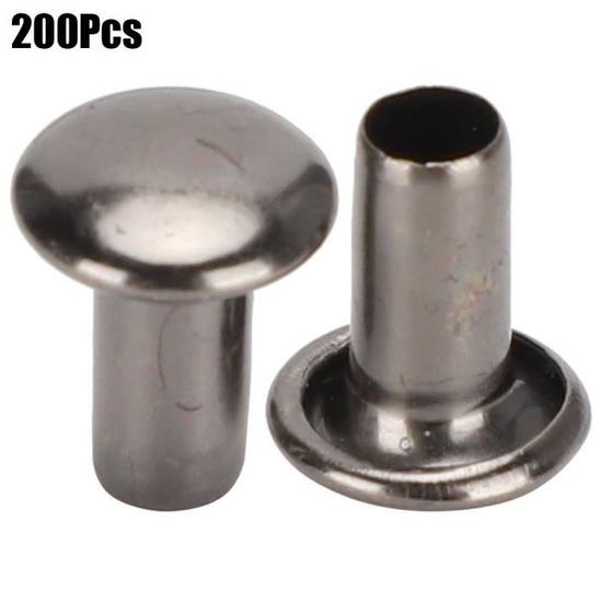 Rivets Creux Cap Rond Plat pour Boîtes Sacs Fixer Pièce Installateur ...