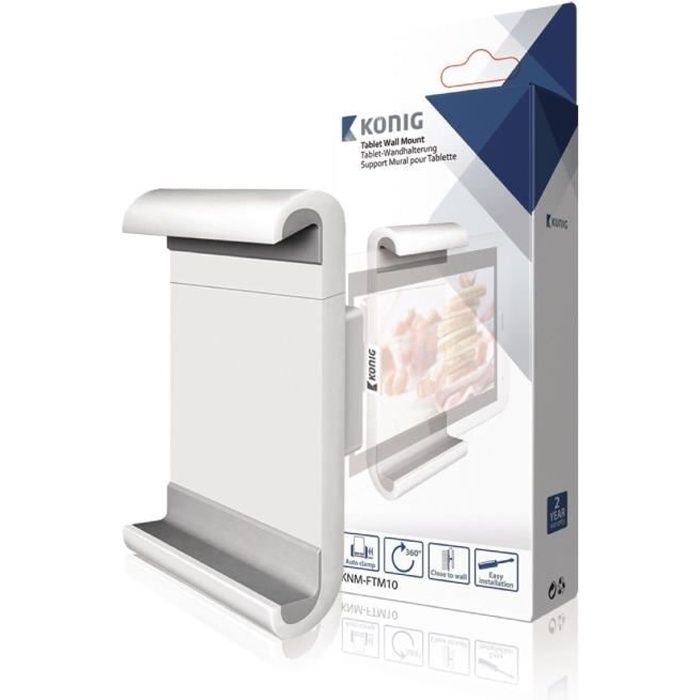 SUPPORT SOCLE STATION ACCEUIL DOCK MURAL POUR TABLETTE IPAD ROTATION ...