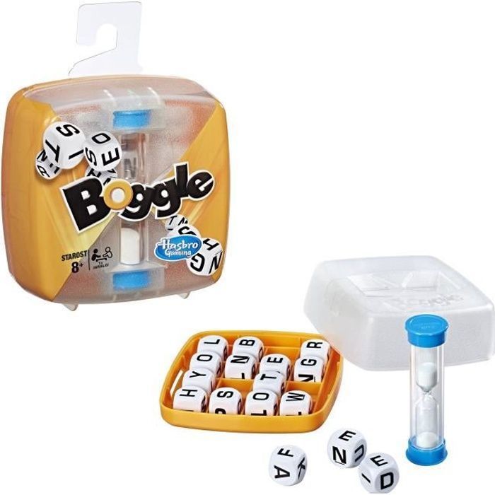 Jeu de socit de voyage - HASBRO GAMING - Boggle - Jeu de rflexion ...