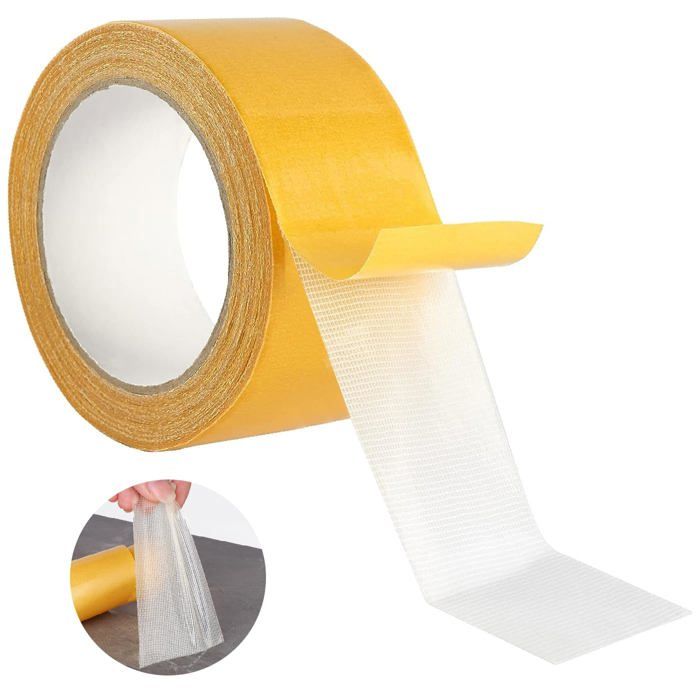 Ruban Adhésif Double Face Extra Fort Transparent, Double Face Puissant ...