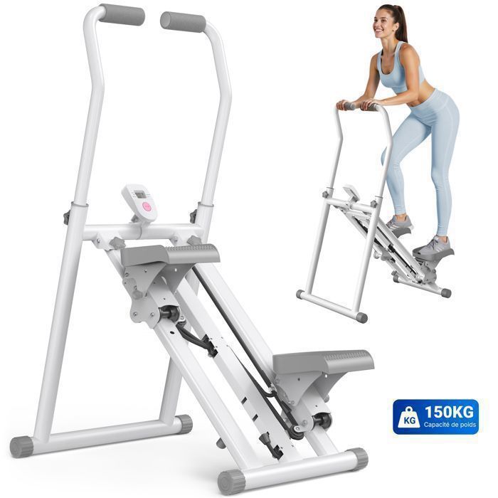 Stepper Escalier pliable MERACH, 3 niveaux de résistance, Machine de ...
