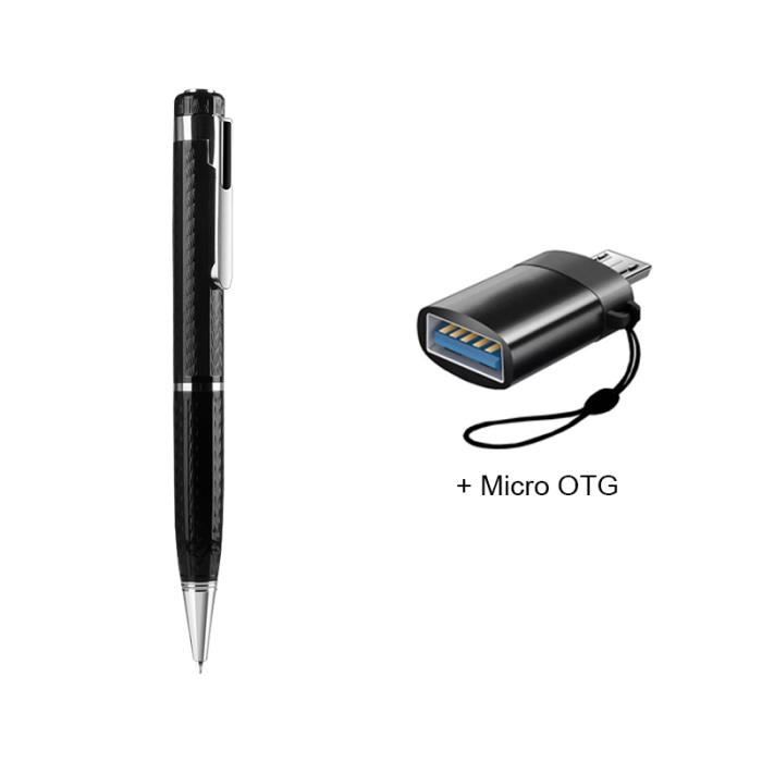 Avec micro OTG - 16G - Mini enregistreur vocal stylo espion mouchard ecoute espionnage écoute ...