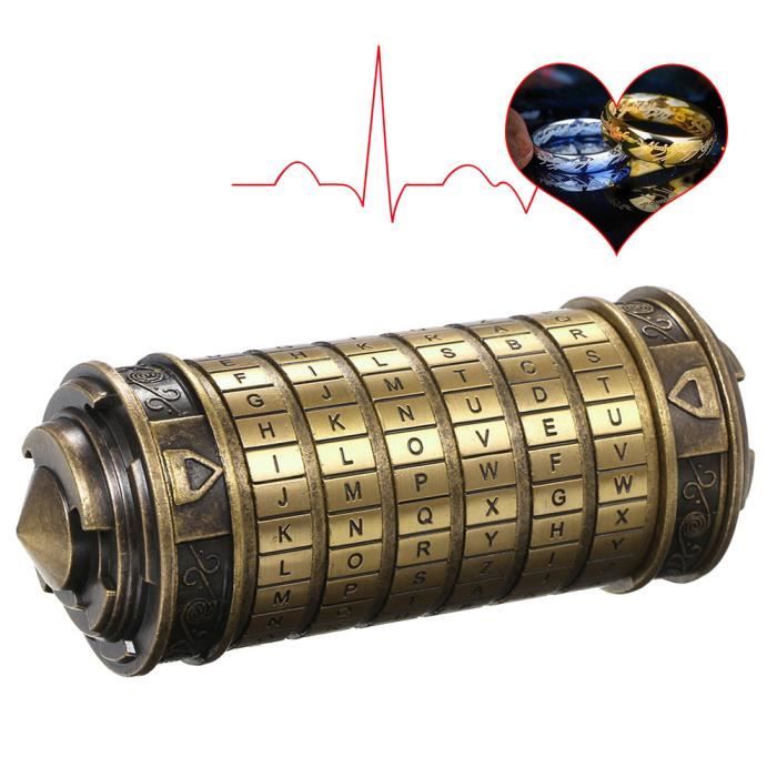 Code Toys Metal Cryptex Locks Cadeaux de mariage Cadeau Saint Valentin ...