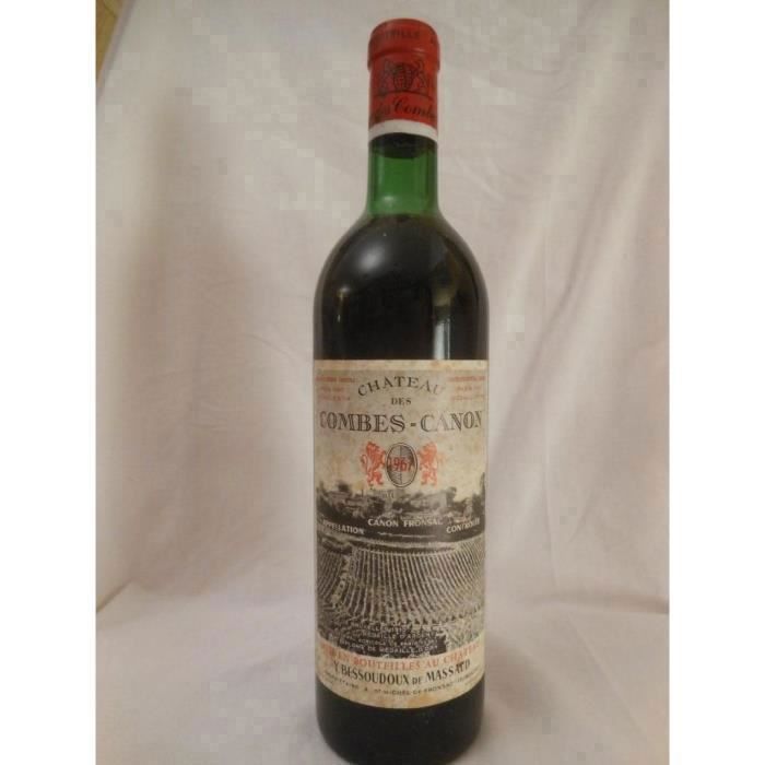 Canon-fronsac château des combes-canon rouge 1967 - bordeaux france ...