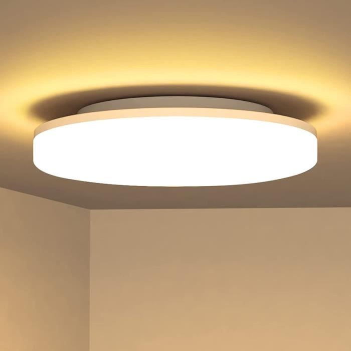 Plafonnier Led Plat, Luminaire Plafonnier Rond 2700K Blanc Chaud ...